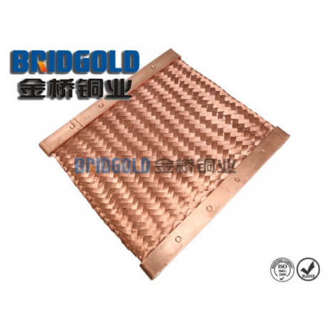 flexible copper bonding strap, flexible braided connector, flat ...