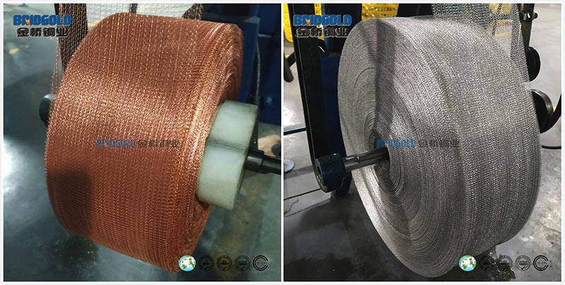 High Flexibility Product Performance of Woven Knitted Copper Mesh ...